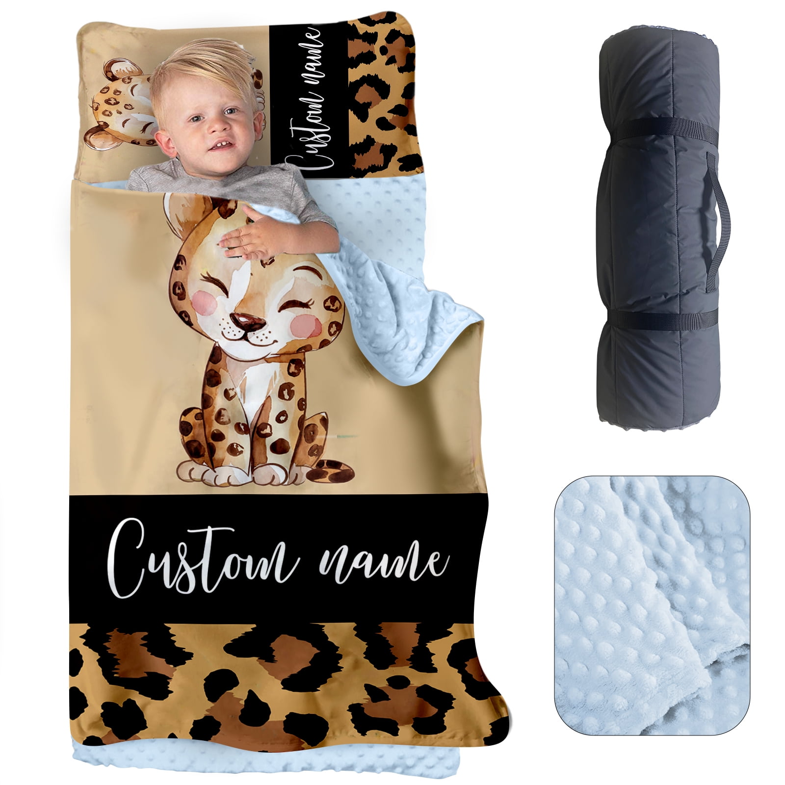 AOLOA Personalized Toddler Nap Mat for Daycare, Custom Name Kids ...