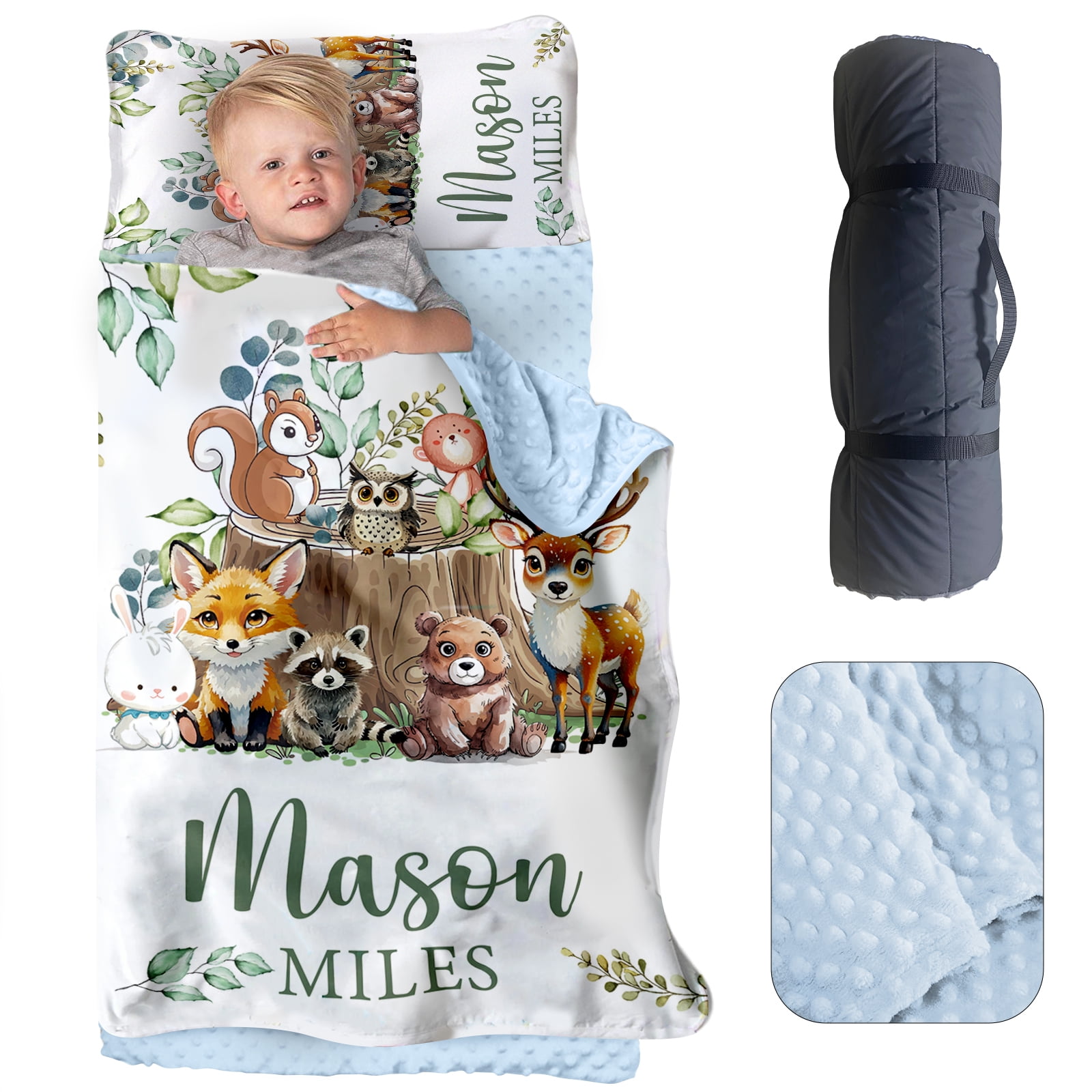 AOLOA Personalized Toddler Nap Mat for Preschool, Custom Name Kids Nap ...