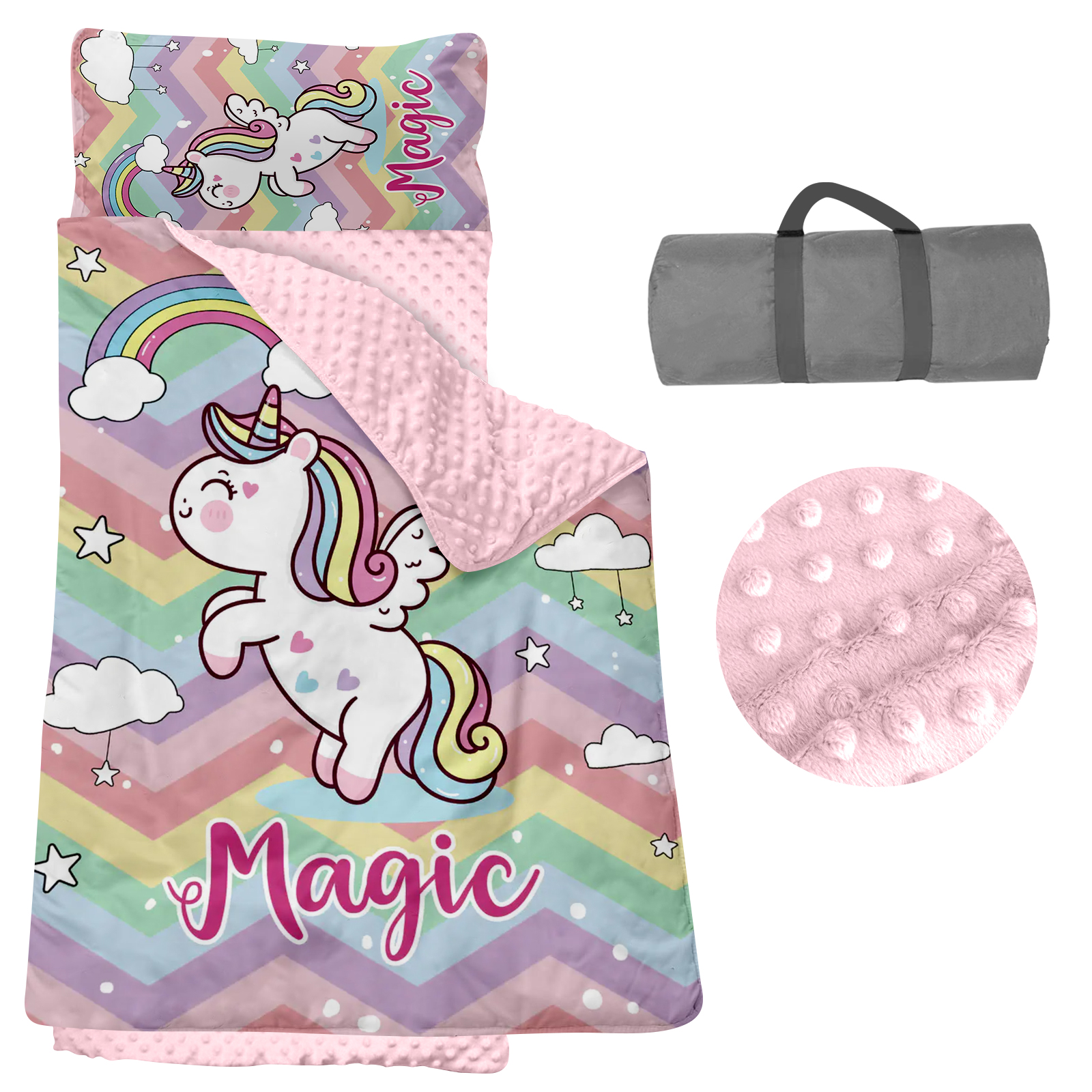 AOLOA Toddler Nap Mat, Personalized Name Horse Pattern Nap Mats for ...