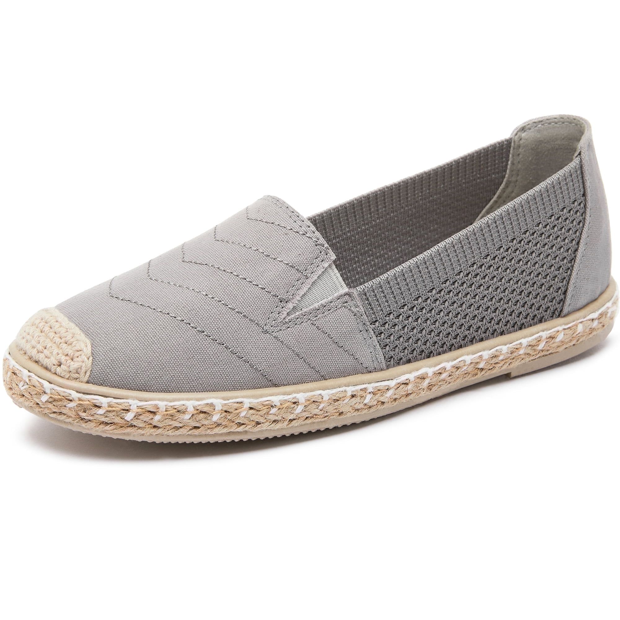 SHIRRY Womens Espadrilles Flats, Knit Mesh, Breathable Slip-On, Comfort ...