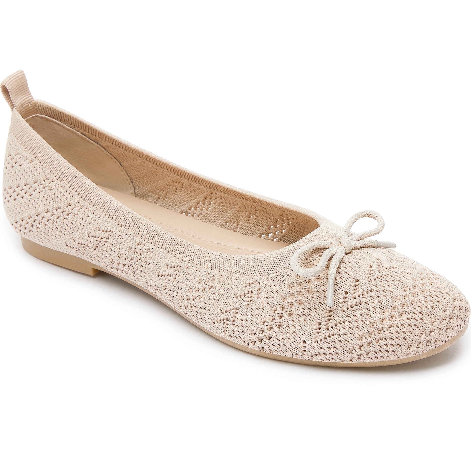 SHIRRY Women’s Ballet Flats, Knit Mesh, Round Toe, Casual Dress ...