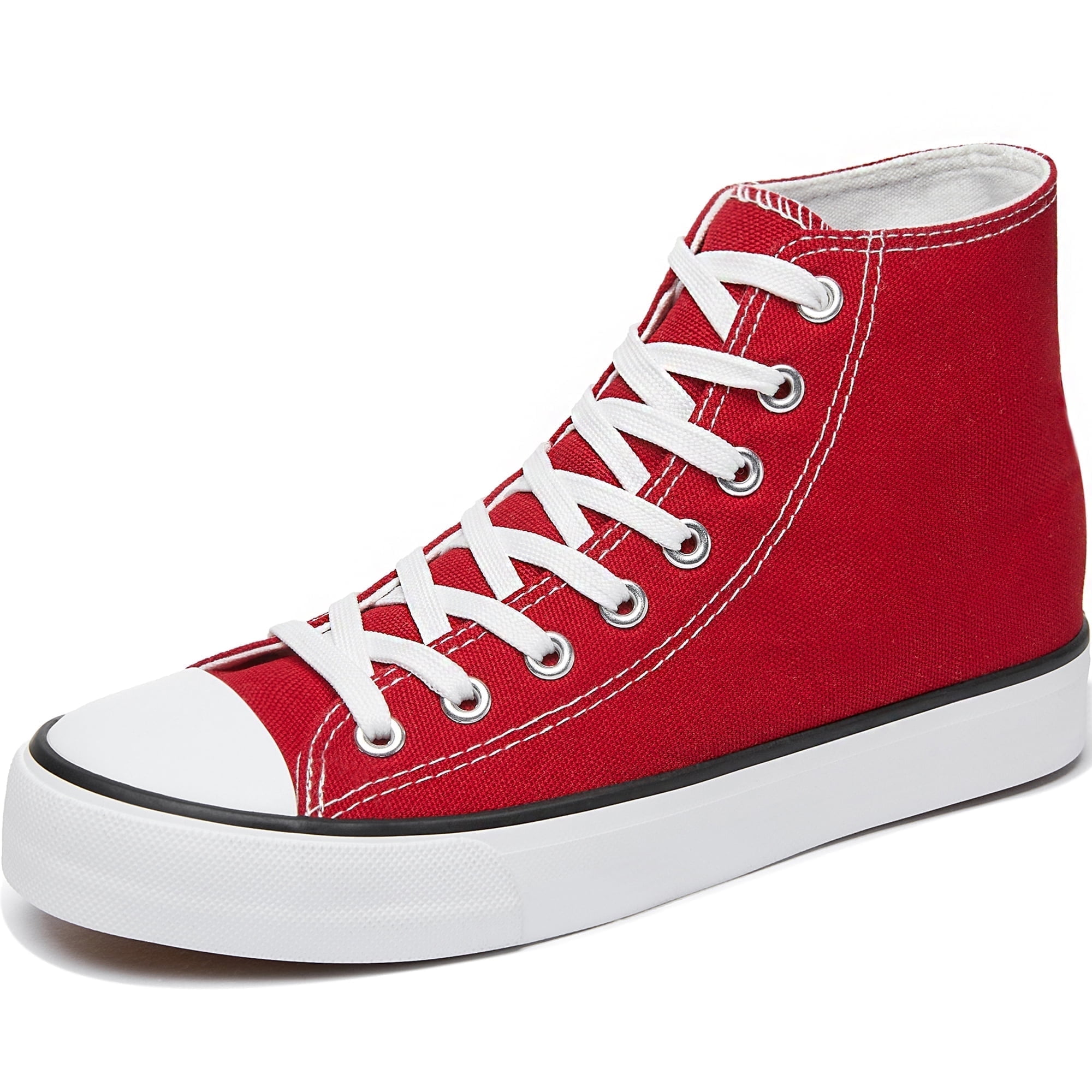 AOMAIS Women's High Top Canvas Casual Walking Shoes, Comfortable Lace ...