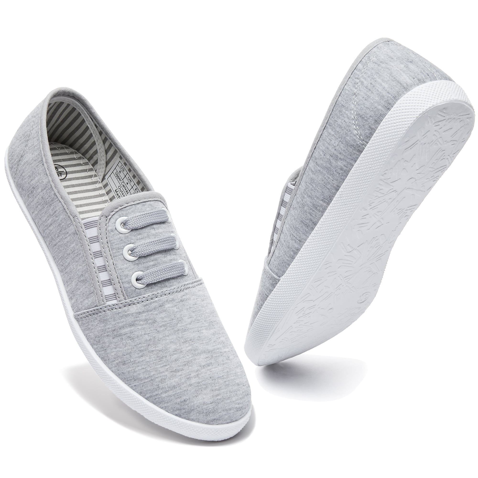 AOMAIS Women's Elastic Slip-On Canvas Sneakers, Versatile & Fashionable ...