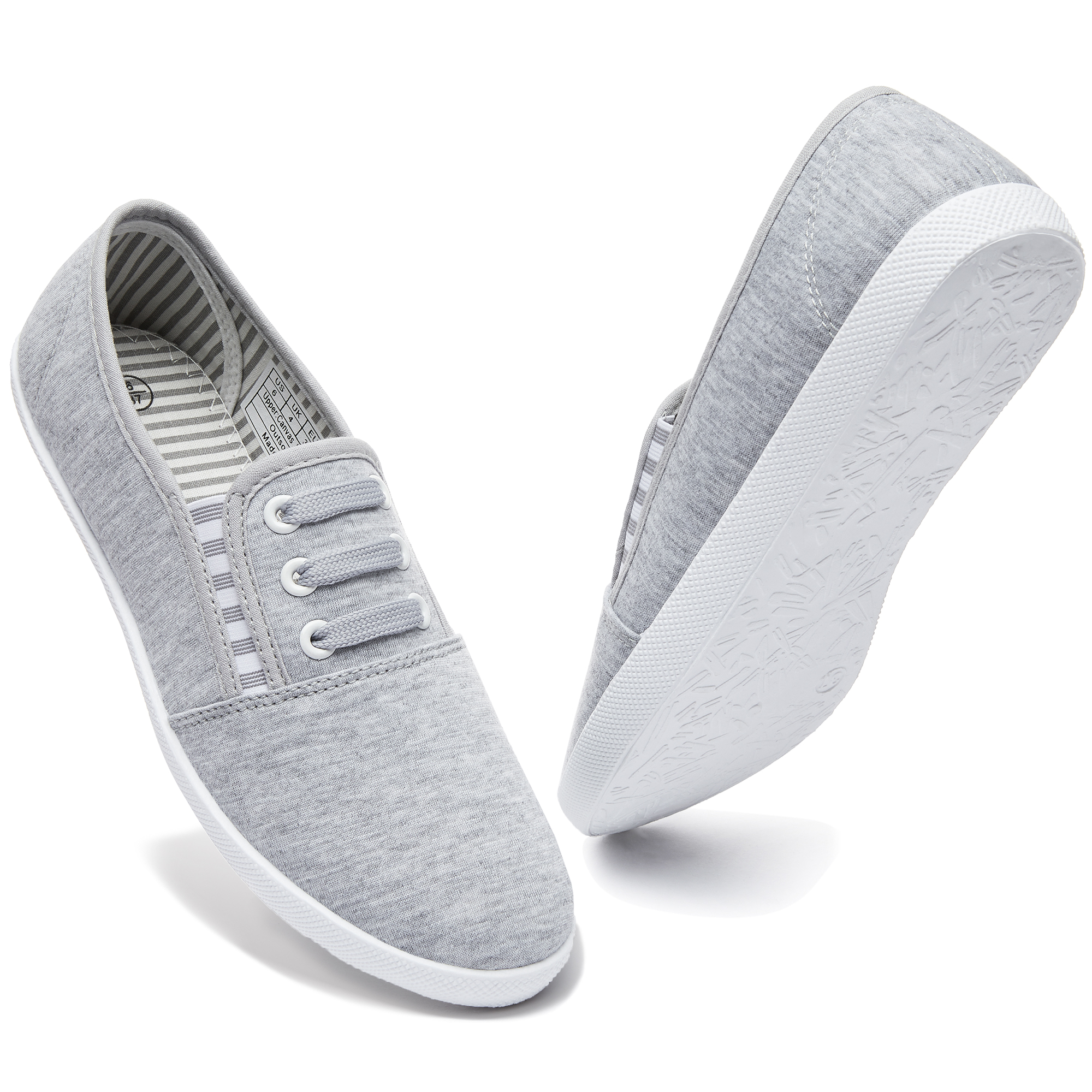 No Boundaries Women's Twin Gore Canvas Slip on Sneakers - Wide Width ...