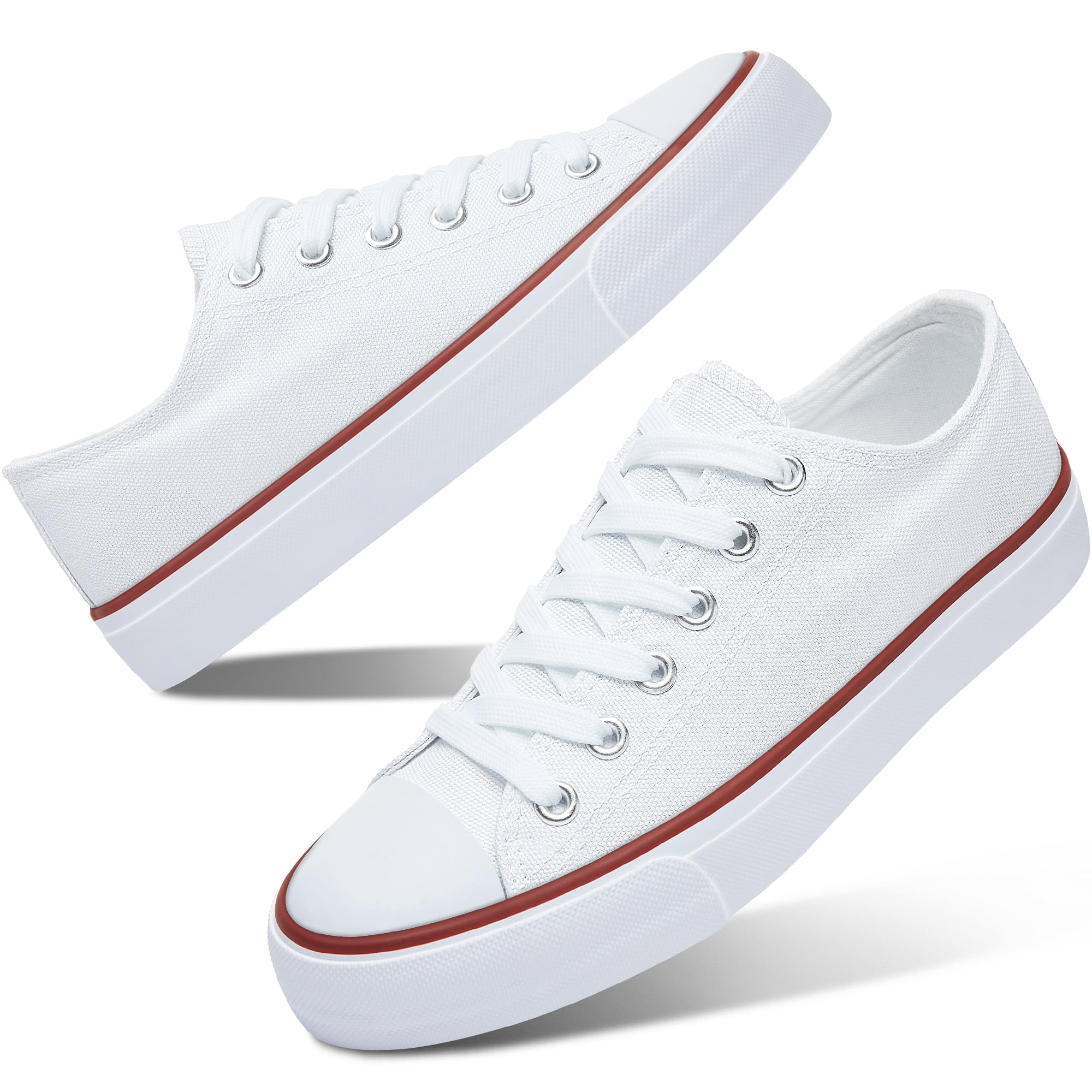 Shirry Women's Classic Canvas Low Top Sneakers, Fashion Casual Walking ...