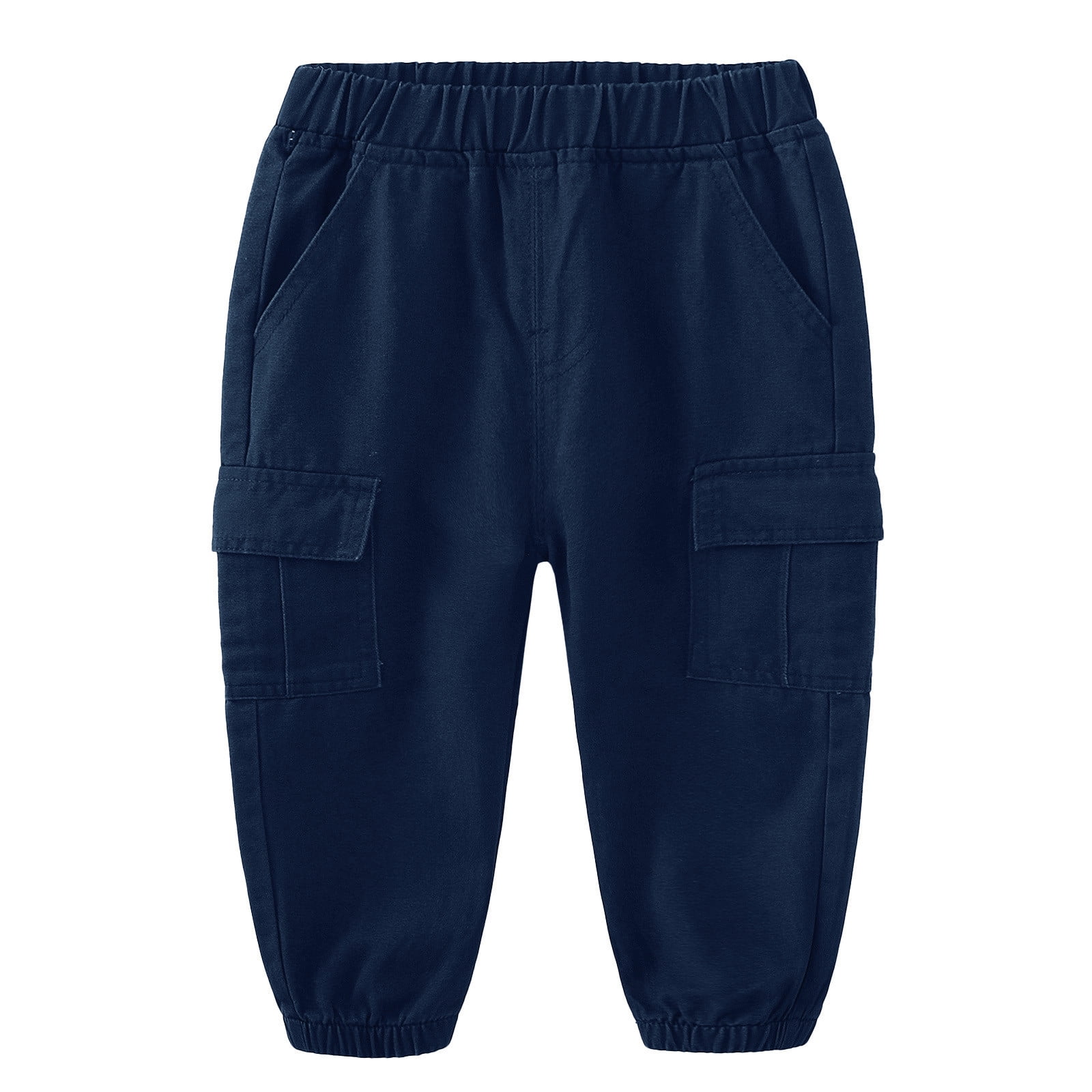 AOMPMSDX Boys Pants Toddler Boy Girl Soild Pants Overalls Casual Pants ...