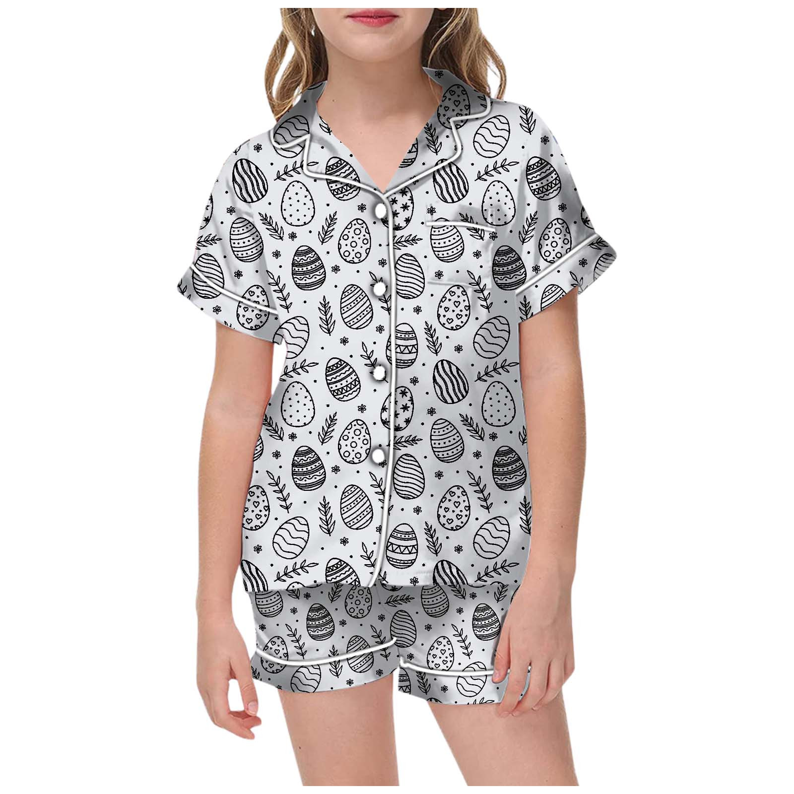 AOMPMSDX Girls Outfits Set Children's Easter DIY Hand Painted Home ...