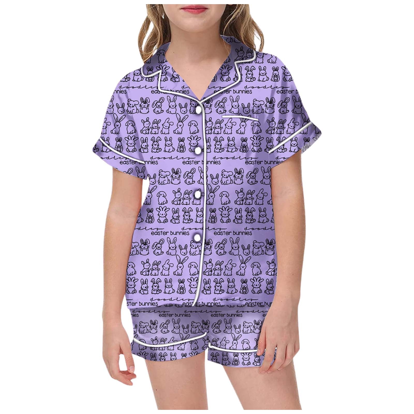 AOMPMSDX Girls Outfits Set Children's Easter DIY Hand Painted Home ...