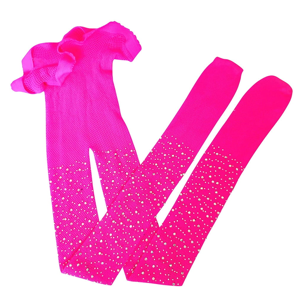 AOMPMSDX Girls Pants Kids Girls Mesh Fishnet Stocking Pantyhose Flash ...