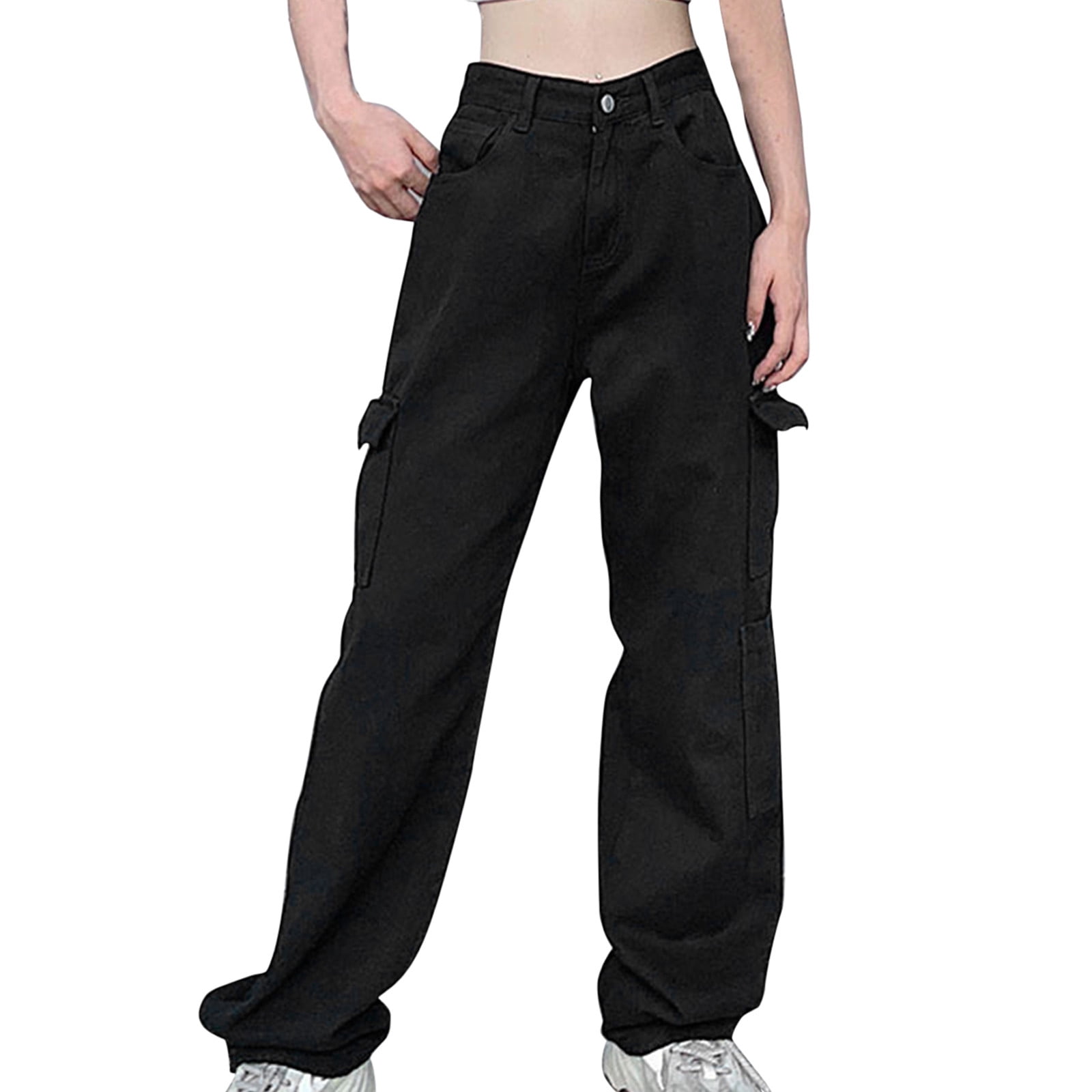 Aompmsdx Pants For Women Womens Baggy Cargo Pants Streetwear Hop