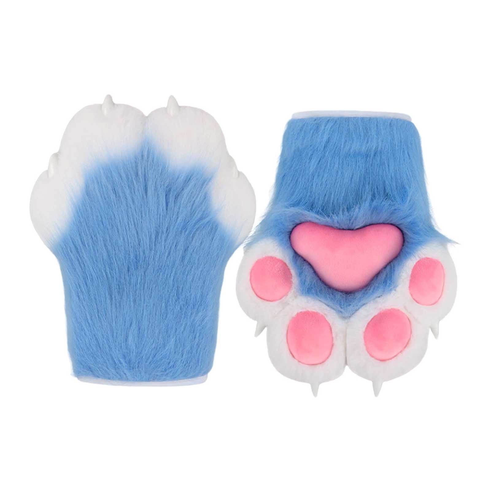 AOMPMSDX Cat Gloves Animal Furry Cute Props Props Casual Wear Party ...