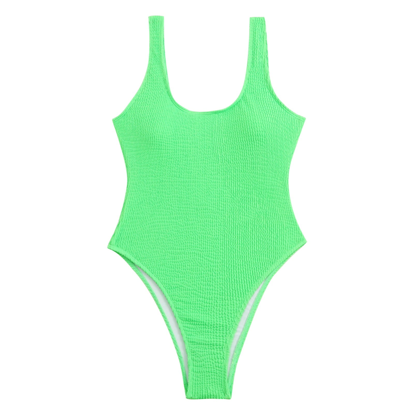 AOMPMSDX Swim Suits For Women 2024 Jumpsuit Solid Fluorescent Crepe ...