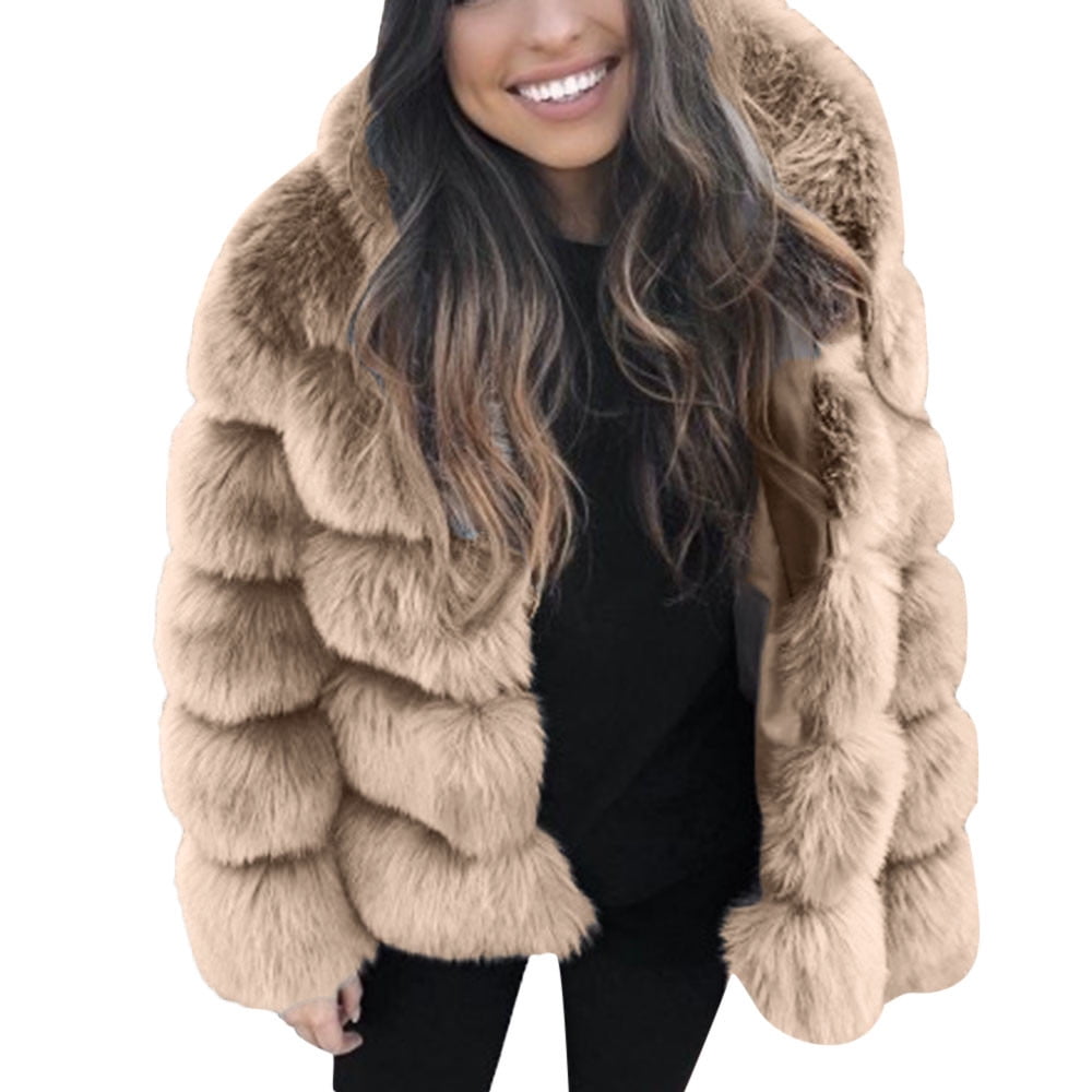 Aompmsdx Womens Fleece Jackets And Coats Women Winter Hooded New Jacket