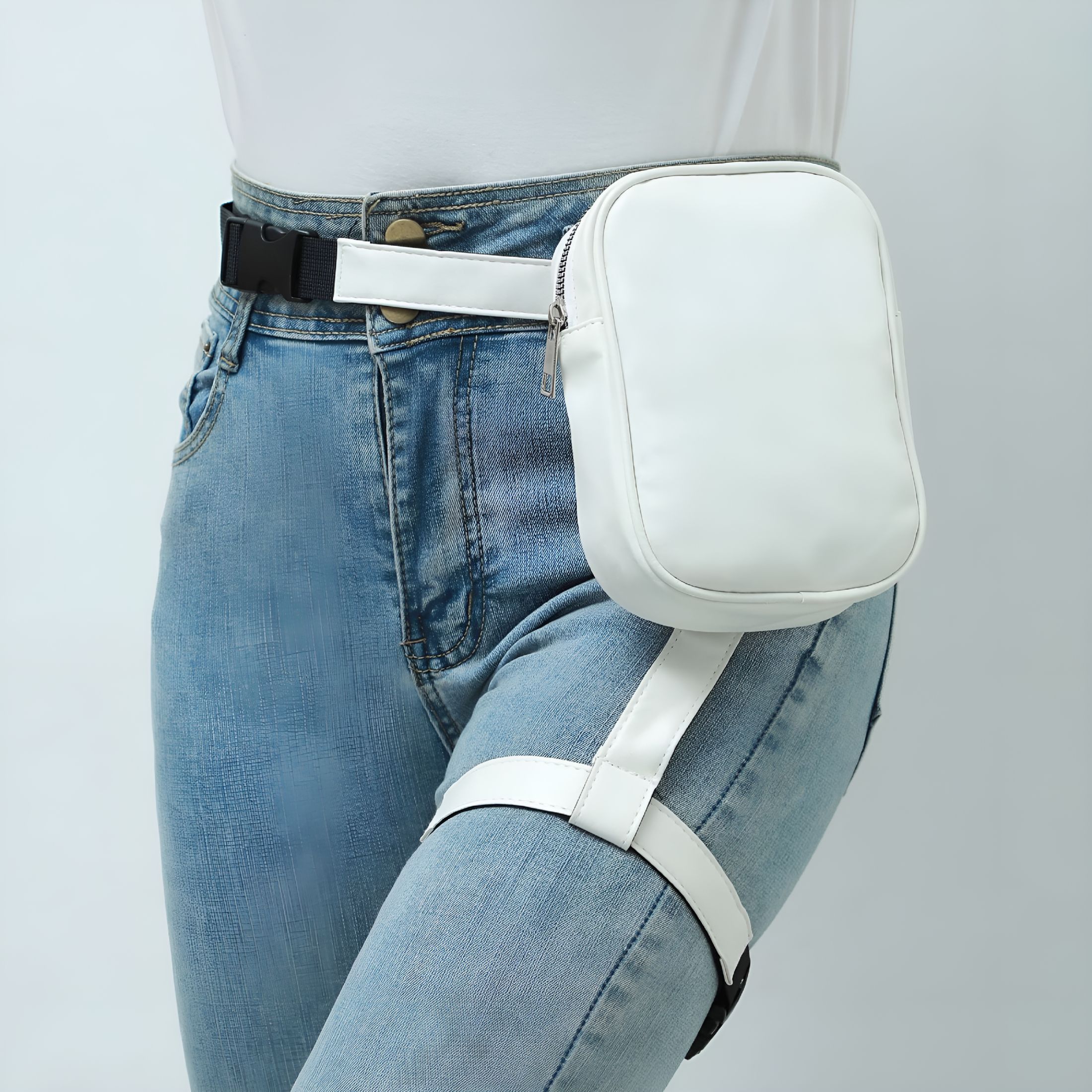 AOMRCOL 4Pcs Thigh Harness Leg Bag, Stable Pu Leather Wear-Resistant ...