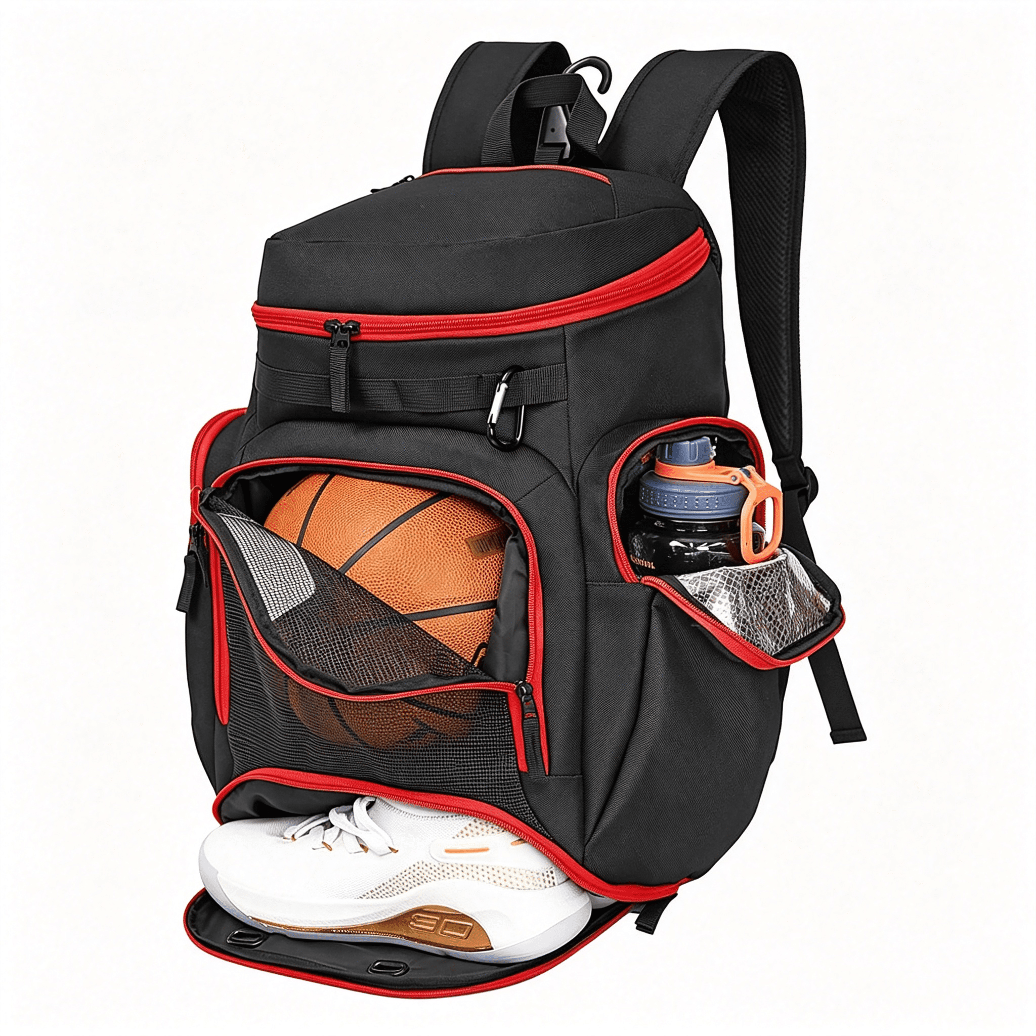 AOMRCOL Basketball Backpack with Ball & Ventilated Shoe Compartment ...