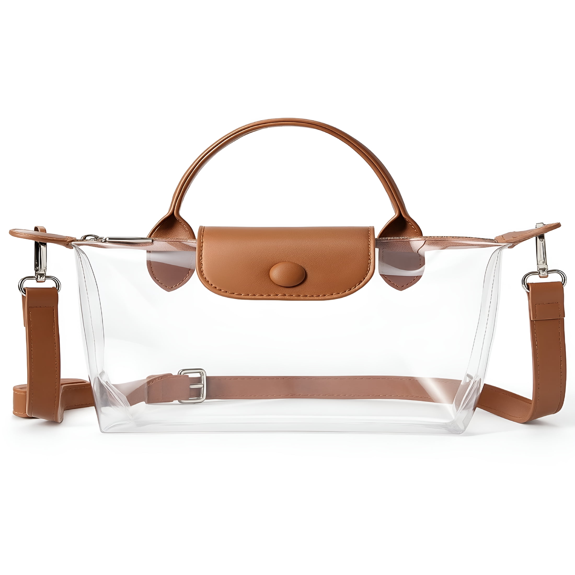 AOMRCOL Clear Bag for Stadium Approved, Small Crossbody Purse Handbags ...