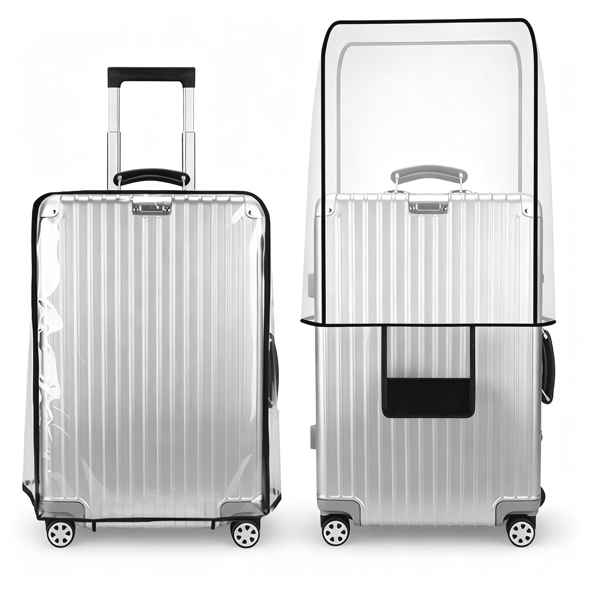 AOMRCOL Clear Pvc Suitcase Cover Protectors 20/24/26/28/30 Inch ...
