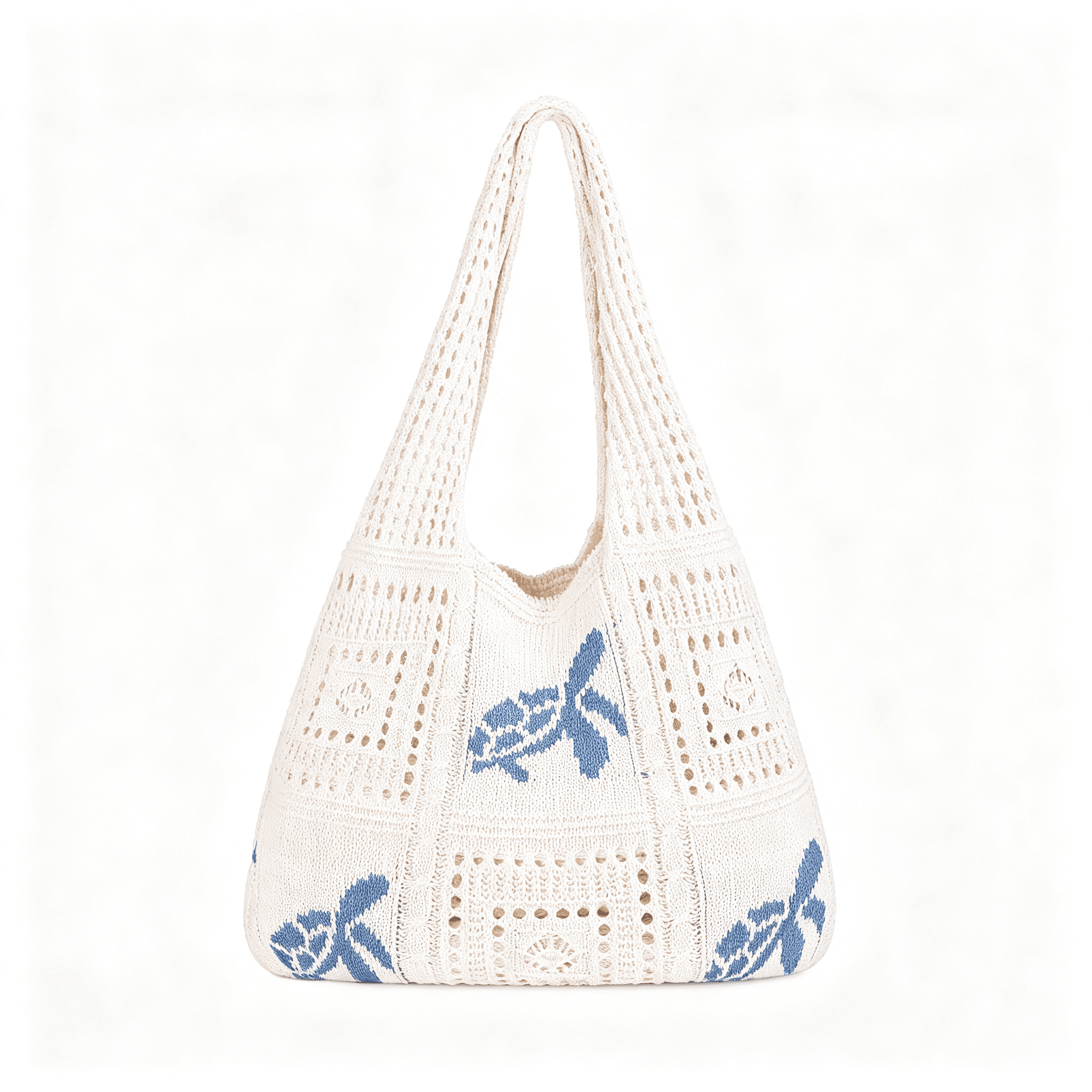AOMRCOL Crochet Tote Bag, Mesh Beach Bag Knit Summer Bag for Women ...