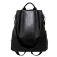 AOMRCOL Ladies Anti Theft Leather Backpack Large Capacity Convertible ...