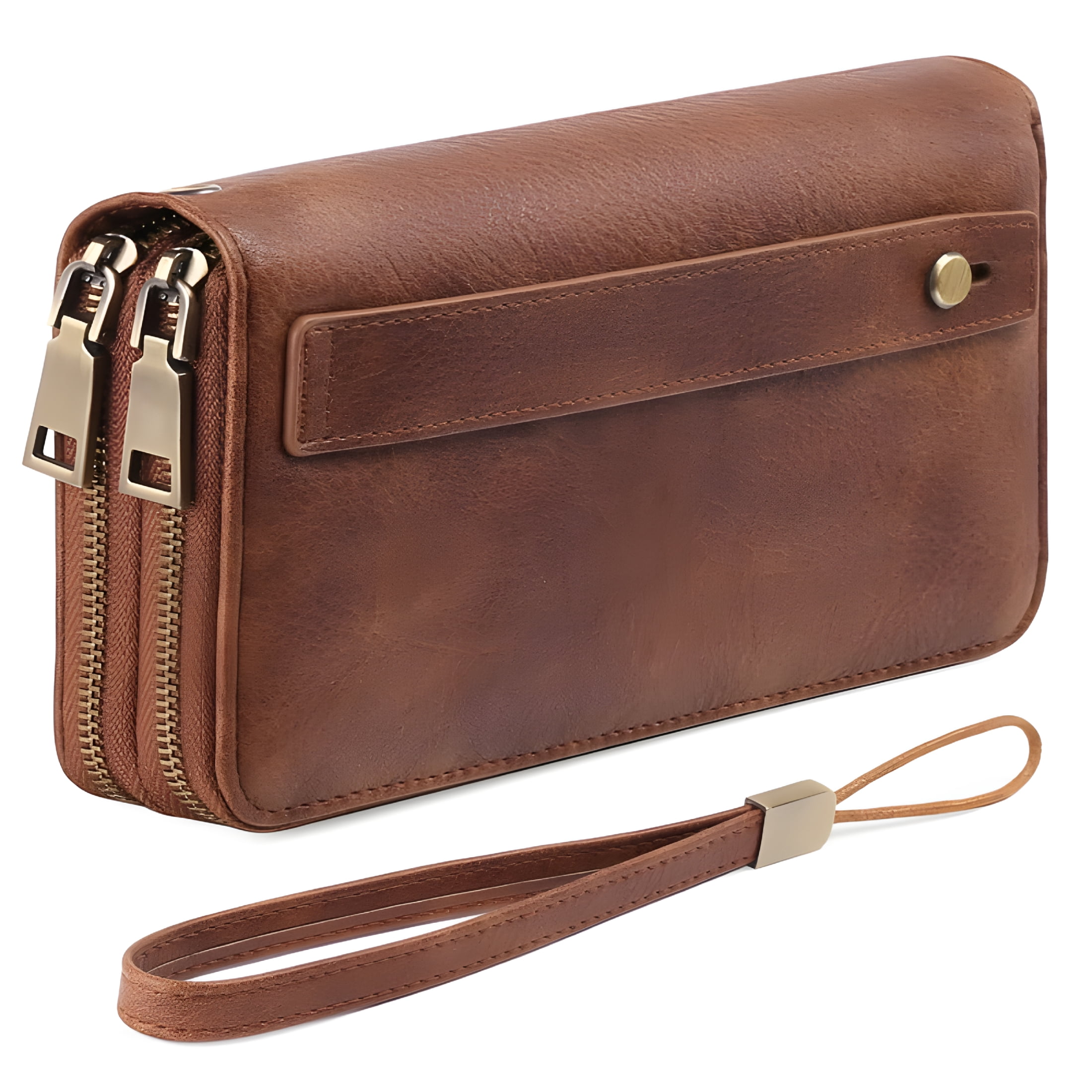 AOMRCOL Mule Wallet for Women Clutch RFID Blocking Wristlet Leather ...