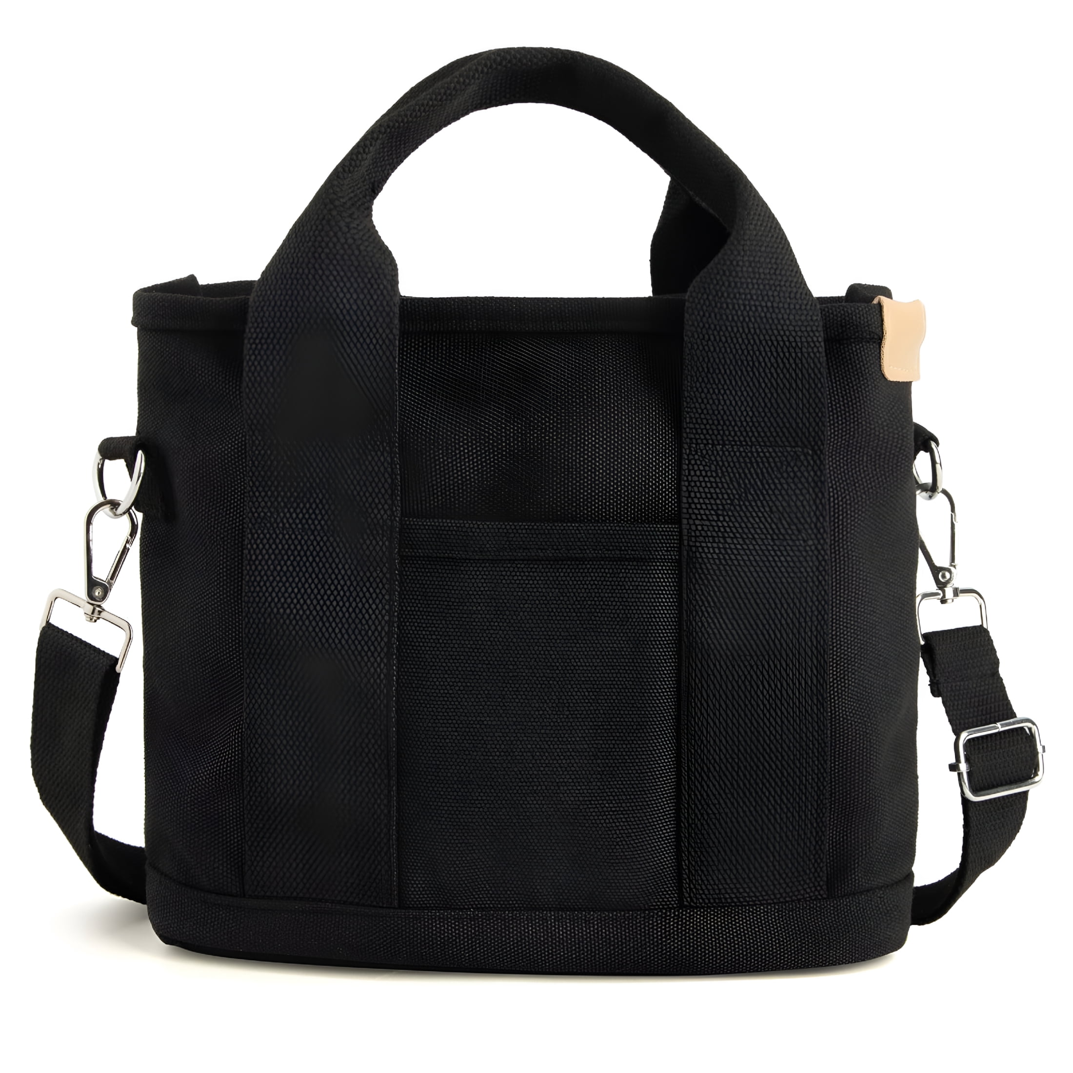 AOMRCOL Small Canvas Tote Bag with Zipper and Compartments Cute ...