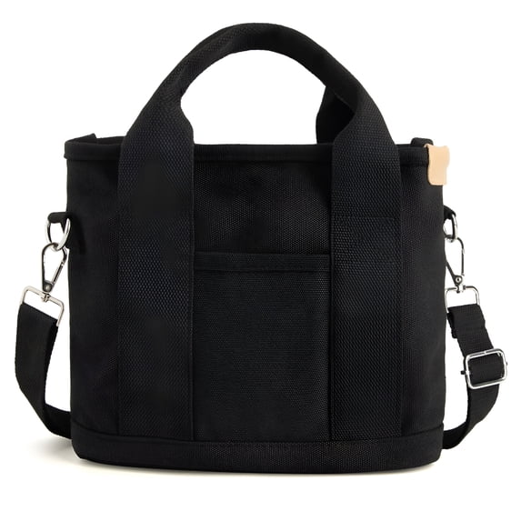 AOMRCOL Small Canvas Tote Bag with Zipper and Compartments Cute ...