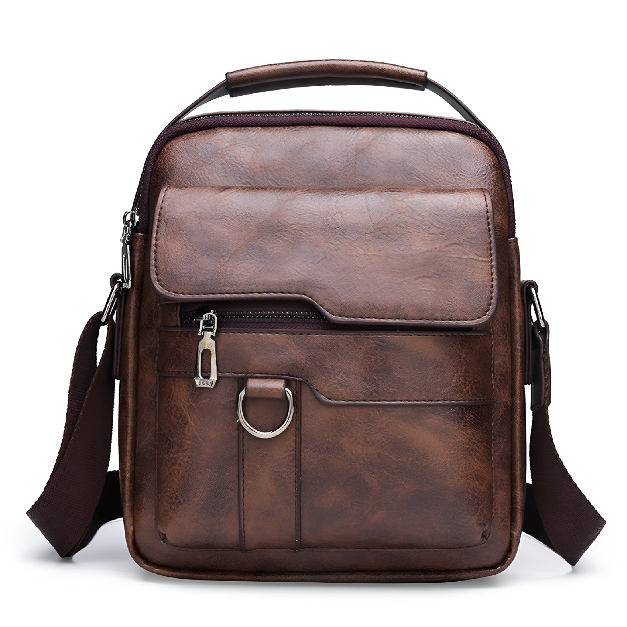 AOMRCOL Small Crossbody Bag, Mens Shoulder Bag, Vintage Leather Bag ...