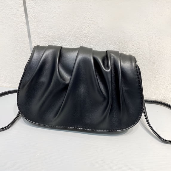AOMRCOL White Crossbody Bags for Women,Soft Pleated Shoulder Tote Bag ...