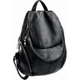 AOMRCOL Women Backpack Purse Pu Washed Leather Large Capacity Ladies ...