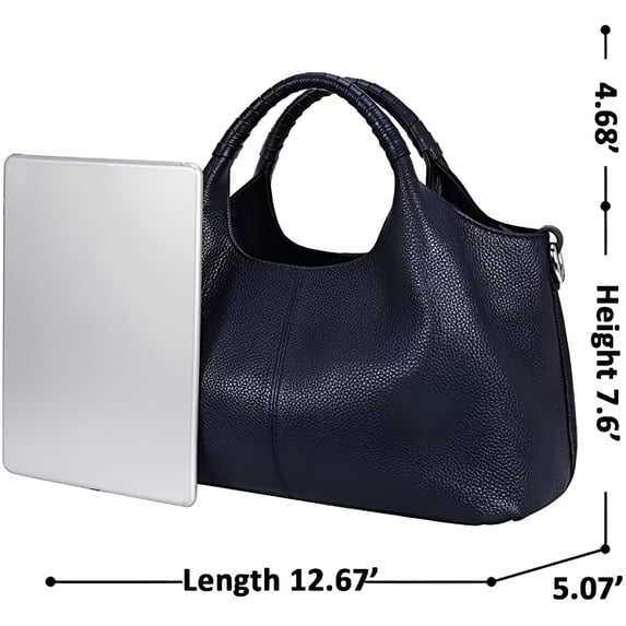 AOMRCOL Women Satchels Genuine Leather Top Handle Handbags Work Tote ...