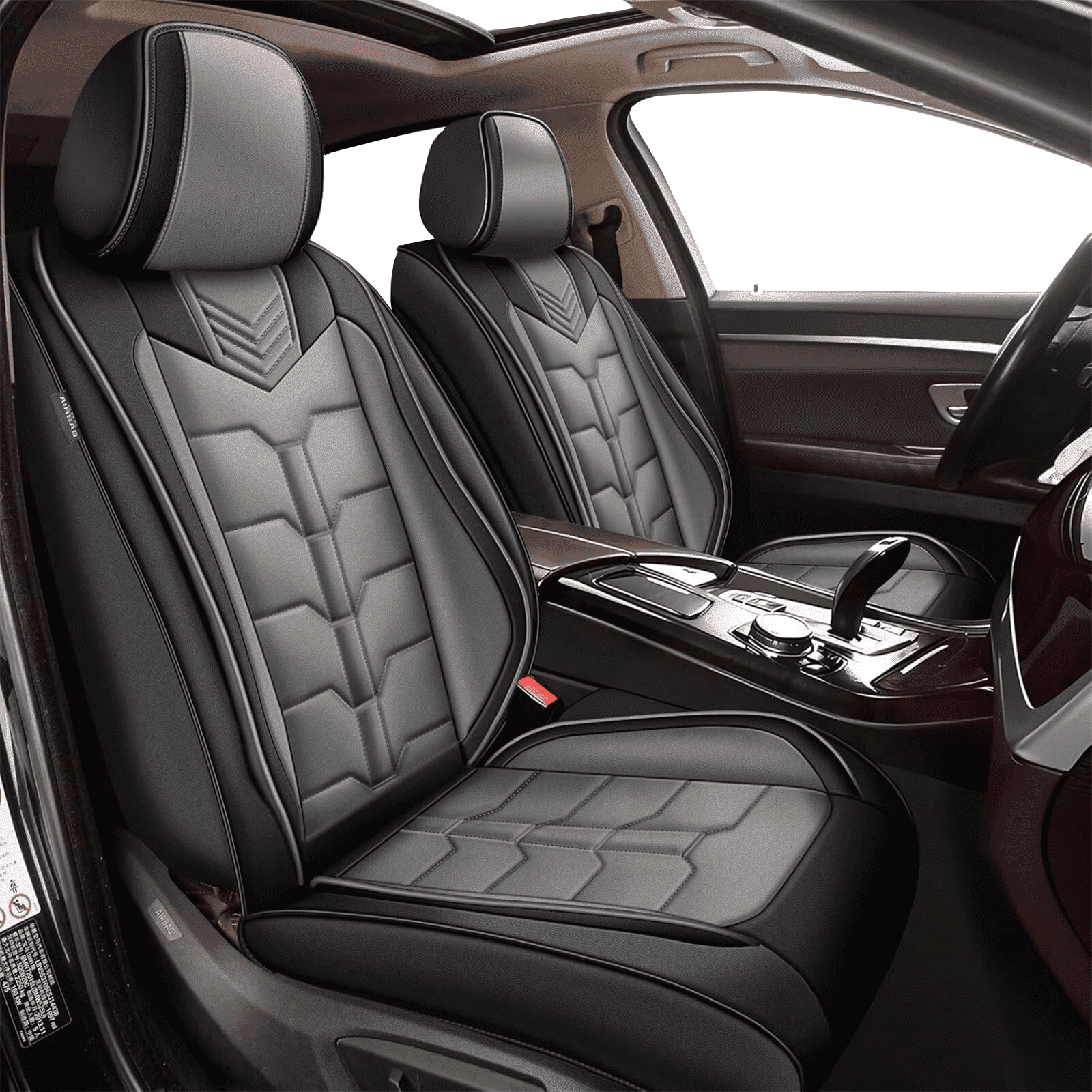 DIKSOAKR 2 Front Car Seat Covers Fit for Kia Sportage 2009-2025 Faux ...