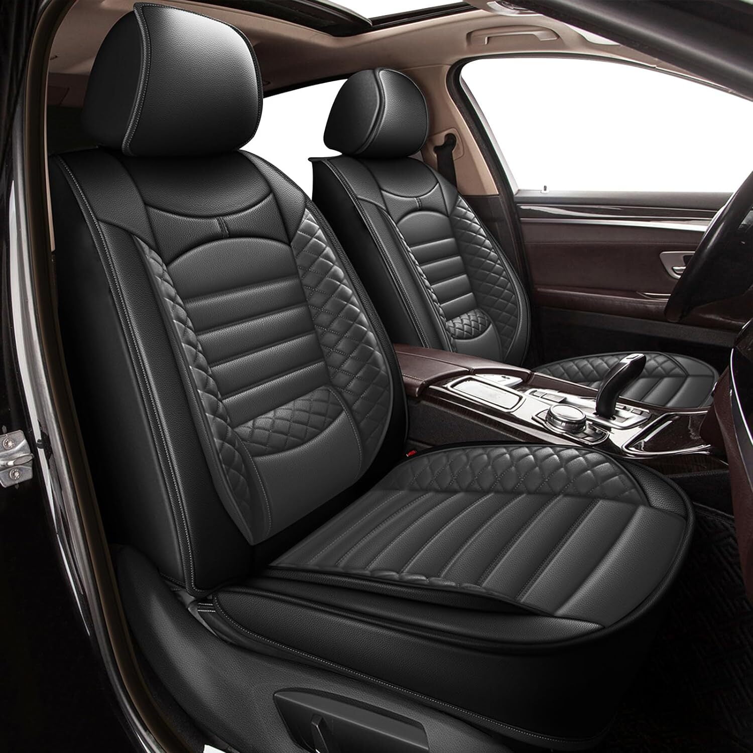AOMSAZTO Car Seat Cover Fit for Nissan Pathfinder 2011-2024 5-Seat Faux ...