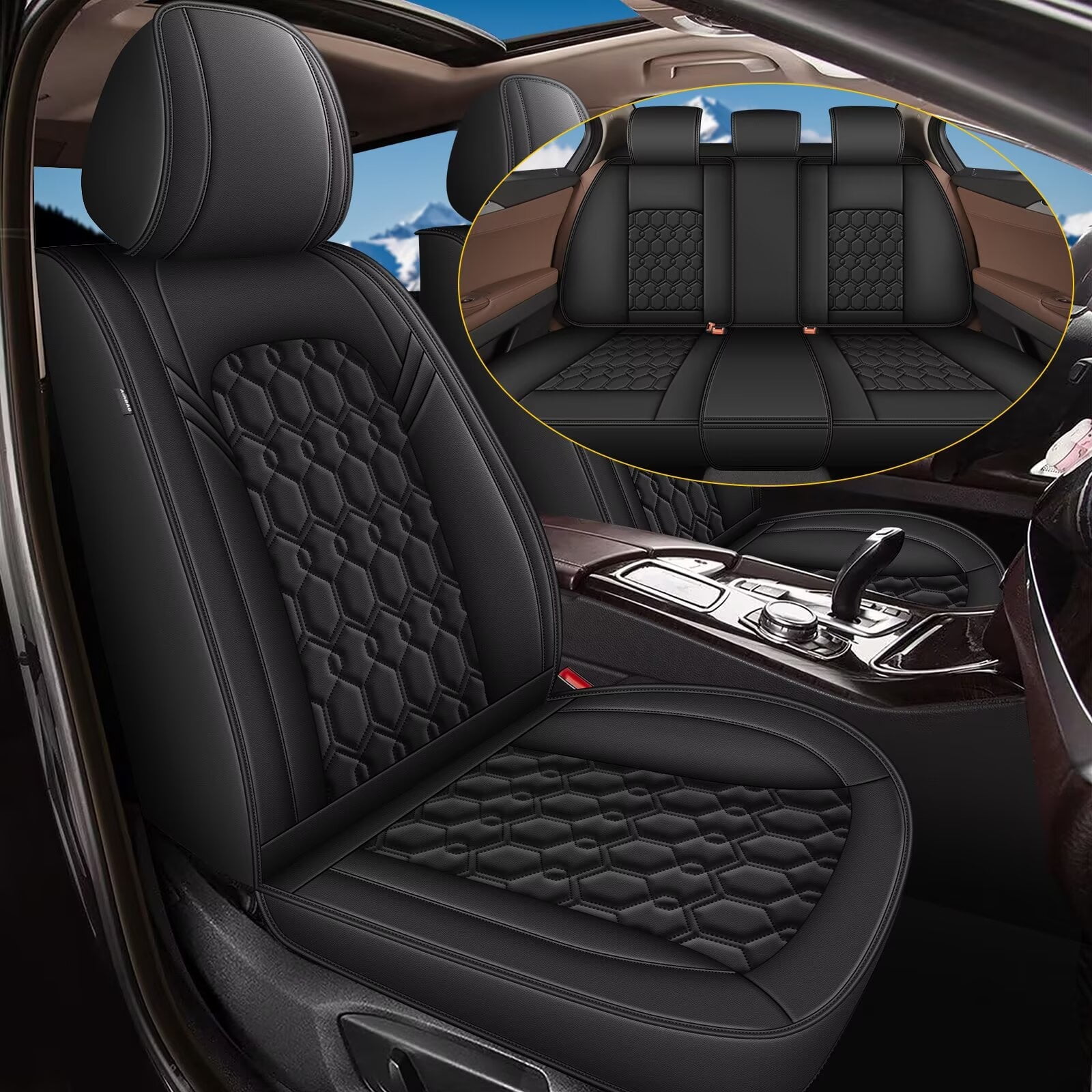 AOMSAZTO Car Seat Covers Full Set Fit for Chevy Blazer 2019-2024 2025 ...