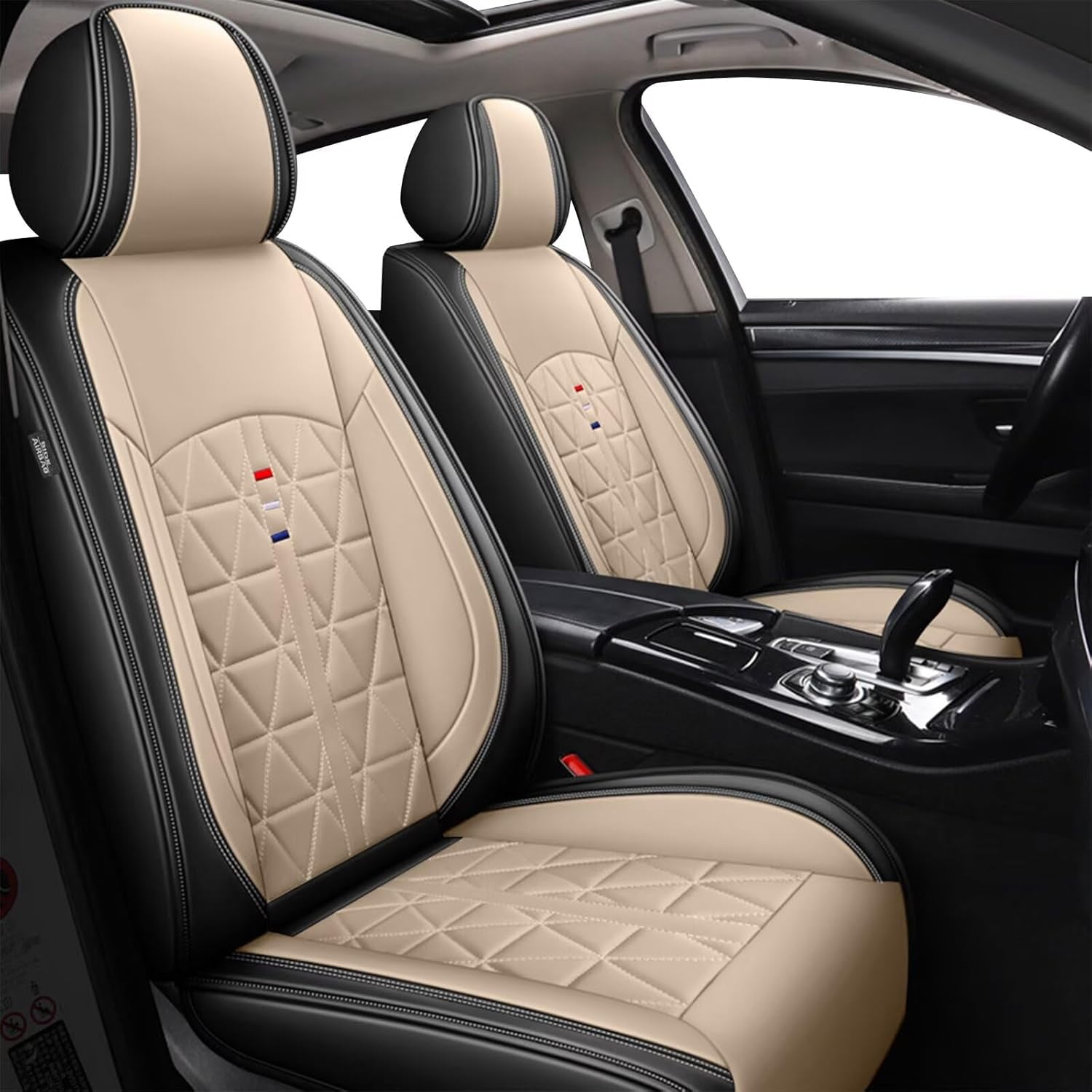 AOMSAZTO Car Seat Covers for Hyundai Venue 2020-2025 Front Seat Covers, Waterproof Faux Leather ...