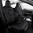 AOMSAZTO Custom Fit Tesla Model Y 2023 2024 5-Seat Covers, Faux Leather ...