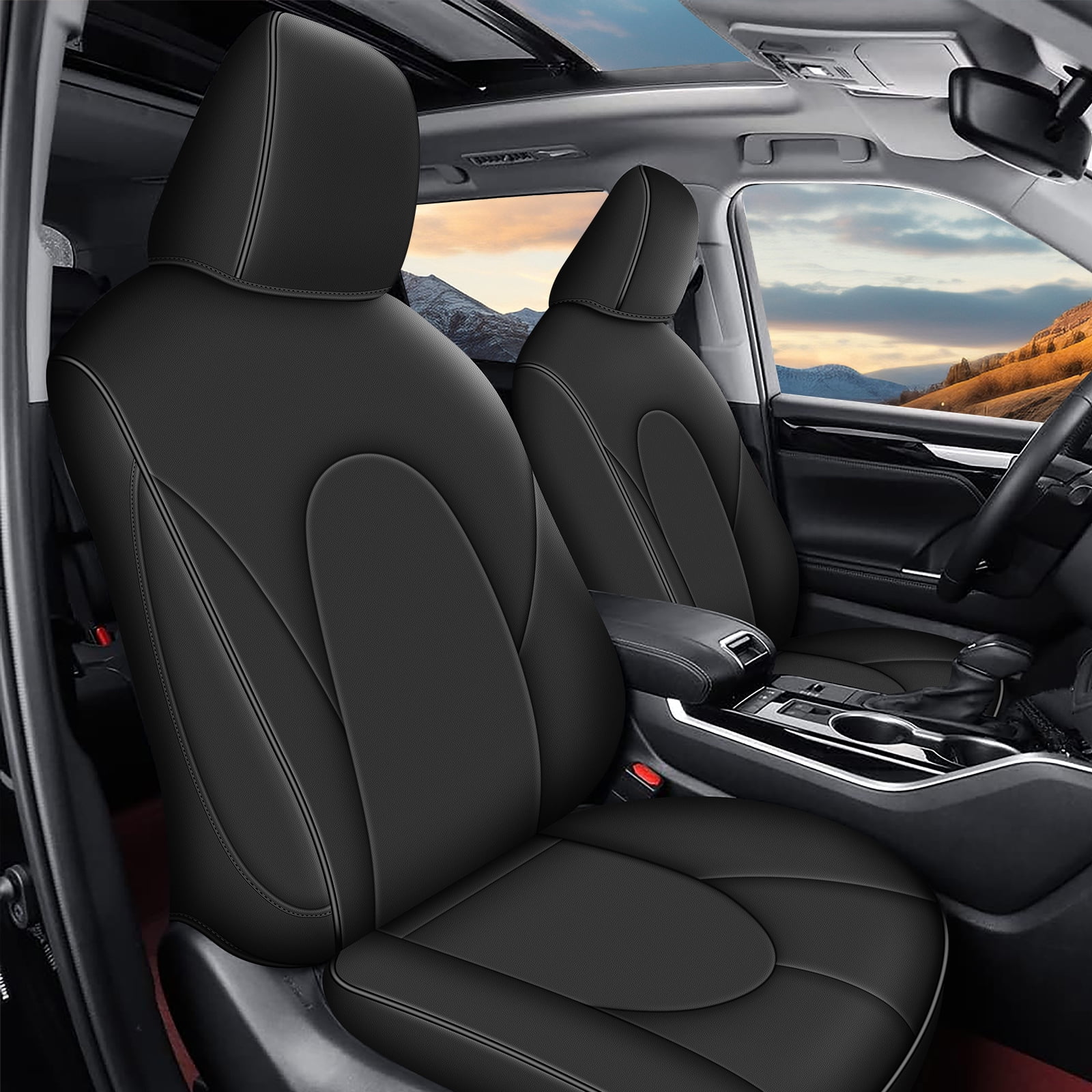 AOMSAZTO Custom Fit Highlander Seat Covers: for Toyota Highlander 2020 ...