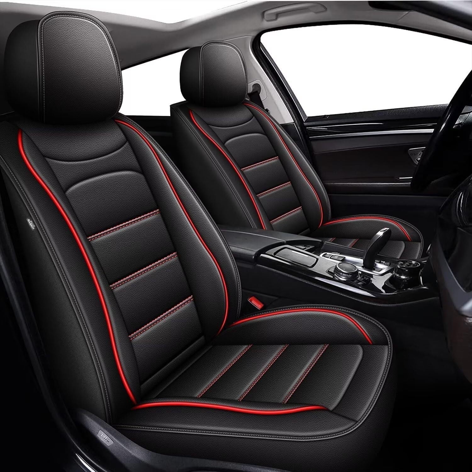 DIKSOAKR, Toyota Corolla Seat Covers, Faux Leather, 5-Seat, Airbag ...