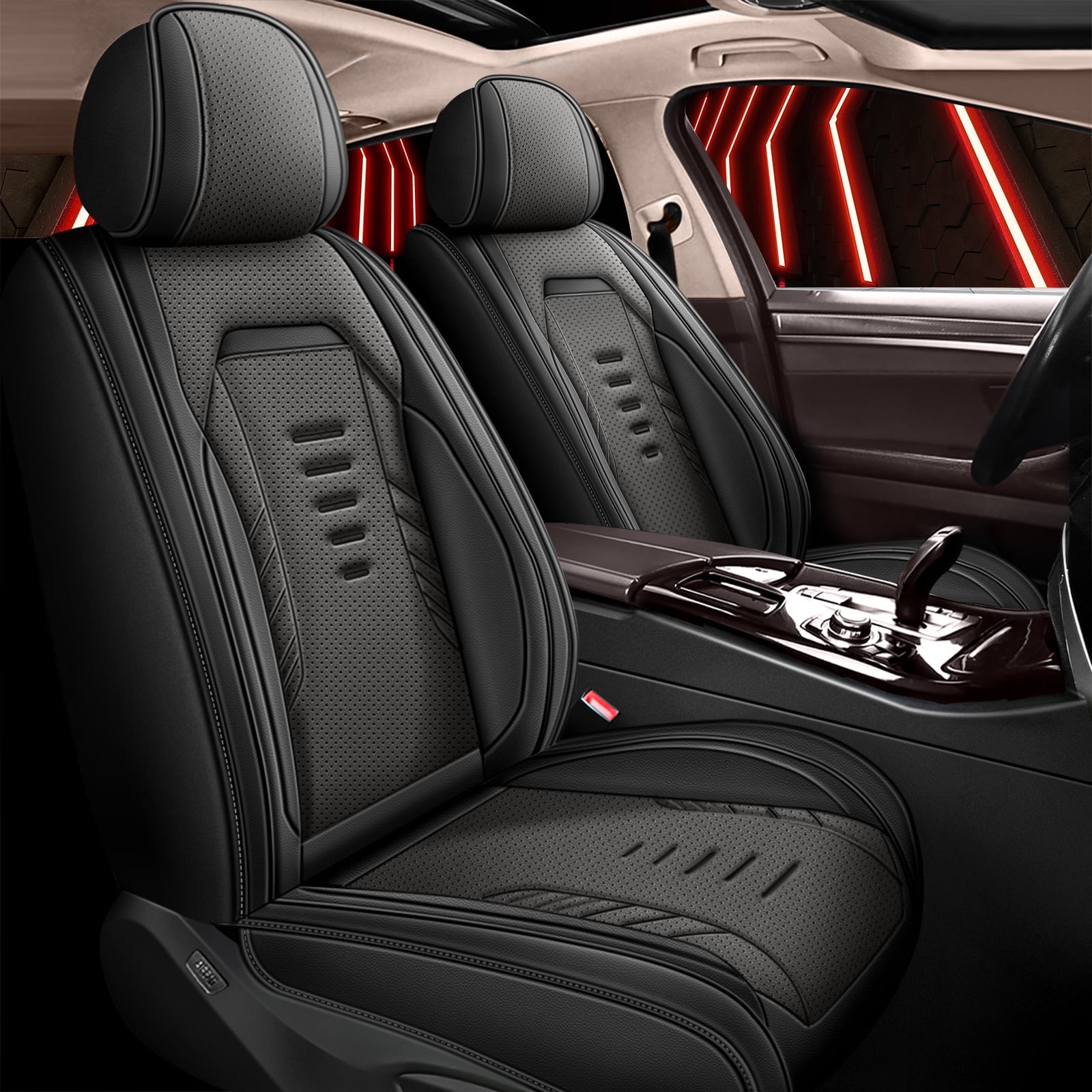 DIKSOAKR Full Set Seat Covers for Jeep Compass 2012-2025, Breathable ...