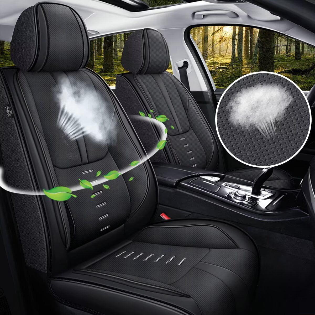 AOMSAZTO Seat Covers Fit for Jeep Cherokee 2014-2024 2 Front Seat ...