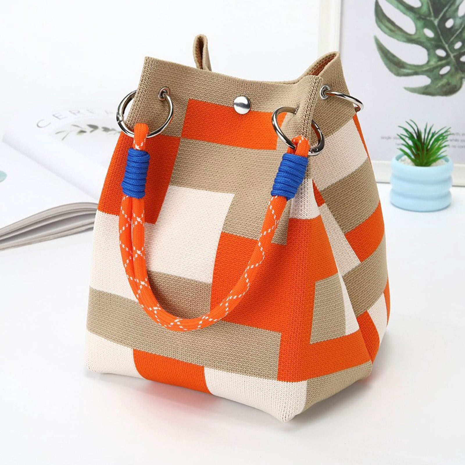 AOMXGD Handbag. Knitted Handbag Lightweights And Stylish Handbag Daily ...