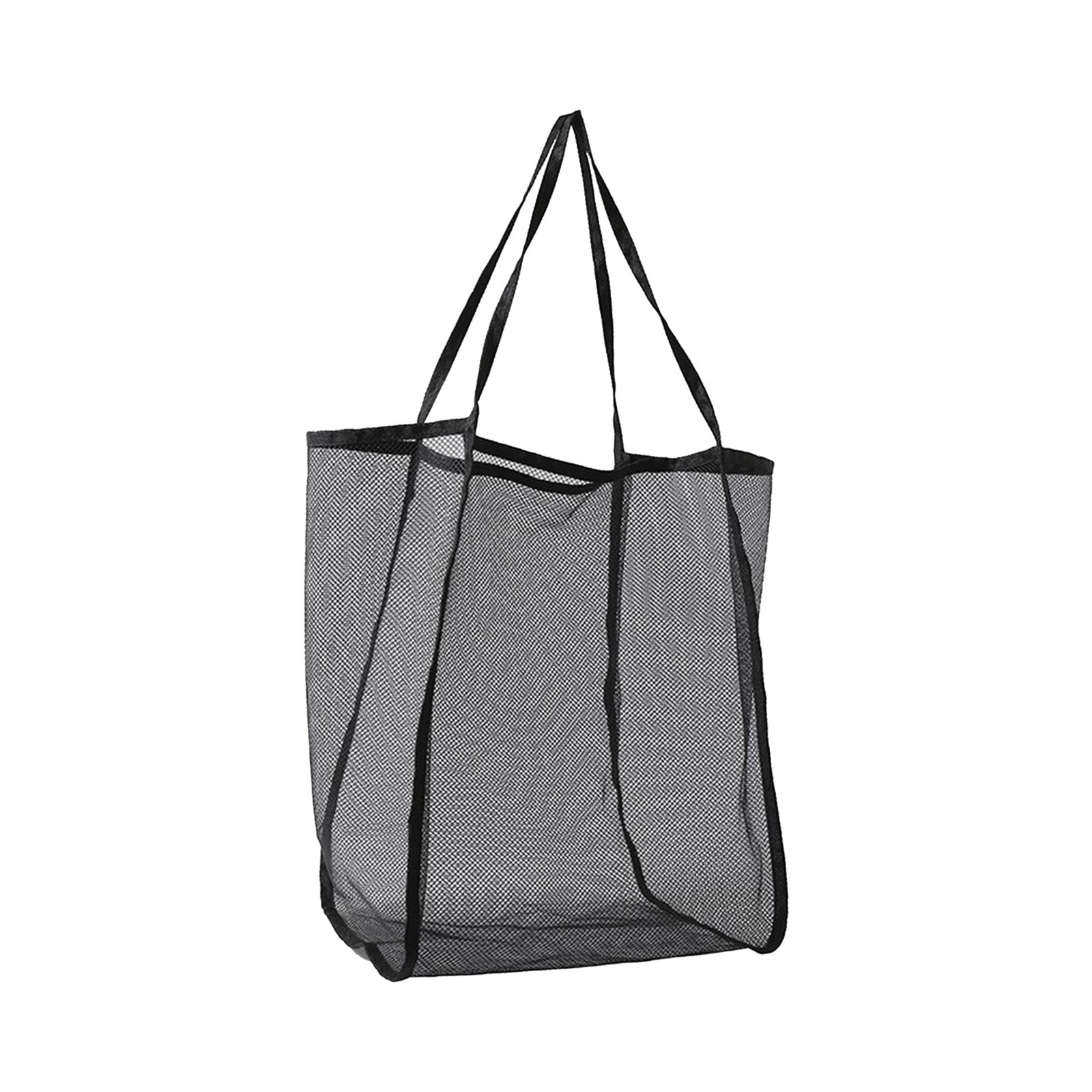AOMXGD Nylon Mesh Shoulder Beach Bag, Stadium Concert Storage Bag, 26L ...
