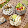 AOMXGD Unadorned Camping Tableware Storage Basket Outdoor Spring Outing ...