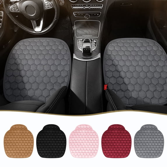 AOMXGD Winter Short Plush Single Car Seat Cushion, Strap-Free Anti-Slip ...