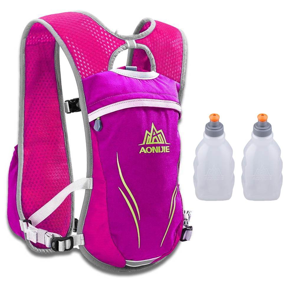 AONIJIE 5.5L Running Hydration Vest Backpack with 2*250ML Water Bottle ...