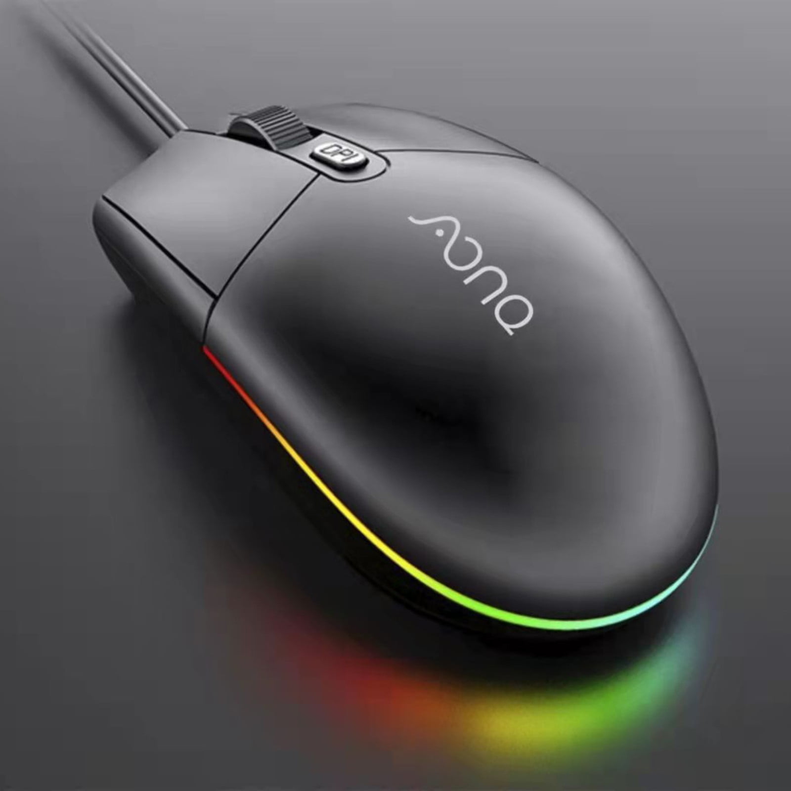 AONQ Wired Optical Mouse - 1600 DPI, 3 Programmable Buttons, 3-Speed ...