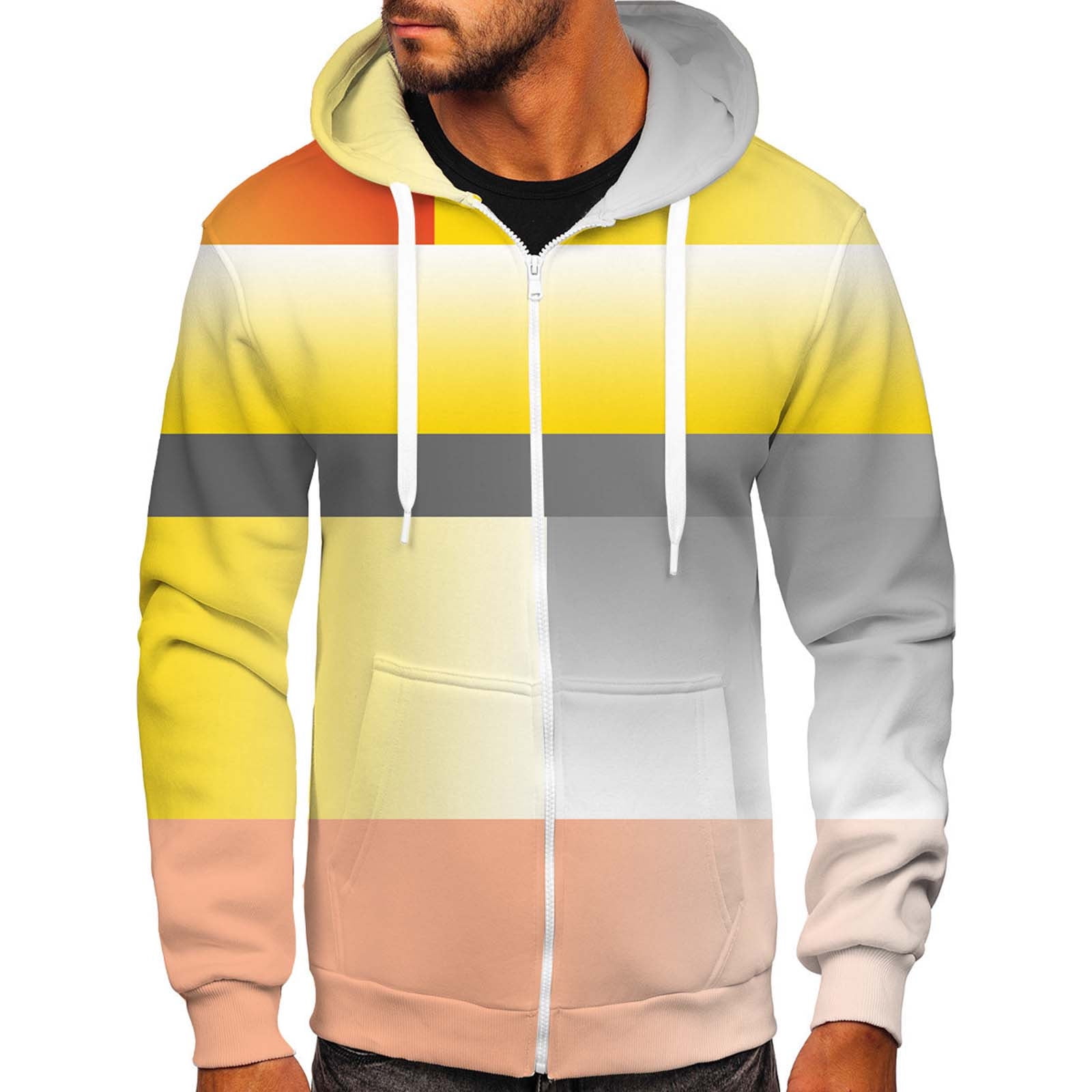 AOOCHASLIY 2023 Men Fall Coat Men Casual Sports Fitness Sweatshirt ...