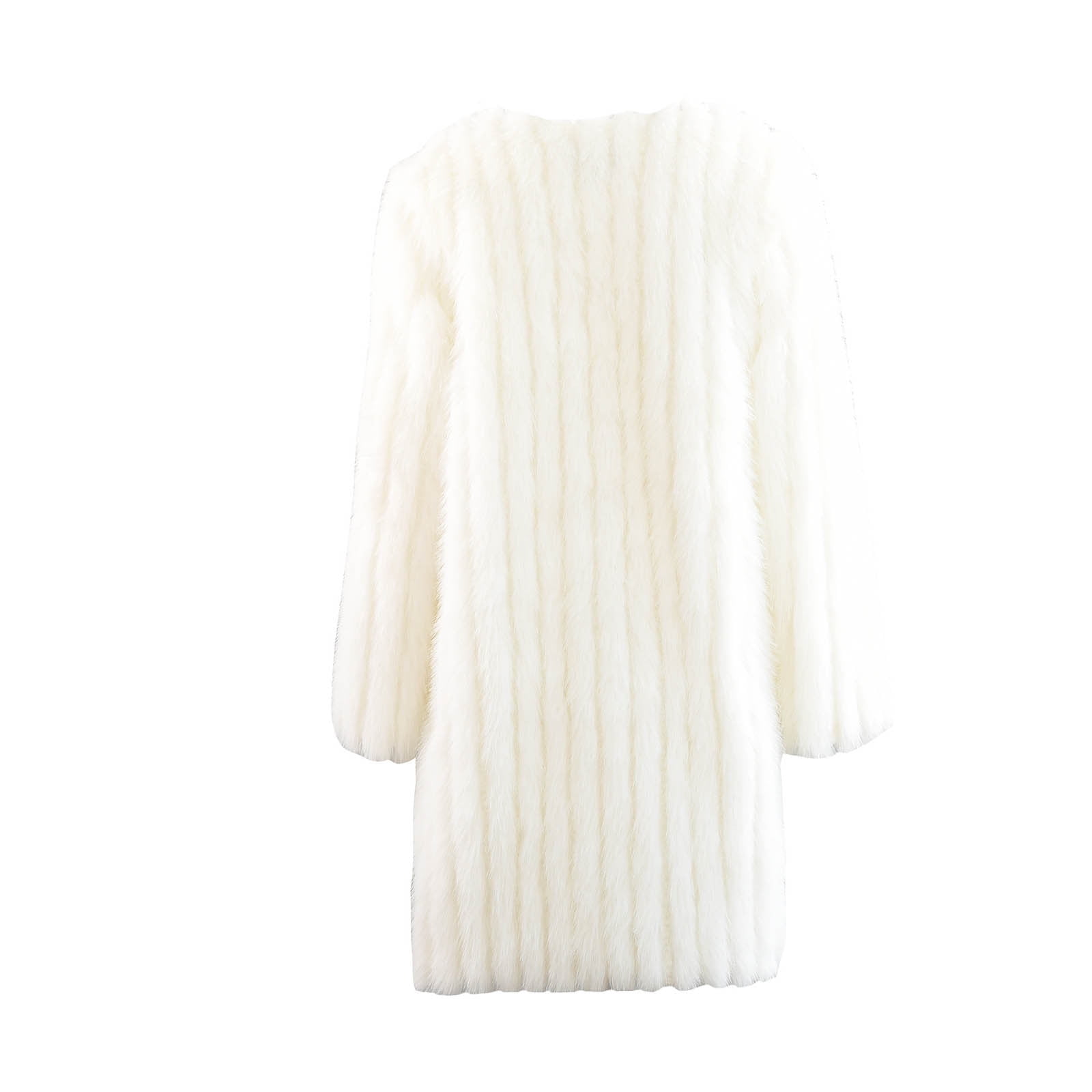 AOOCHASLIY 2023 Women Winter Coat Women's Solid Vertical Stripe Toka ...