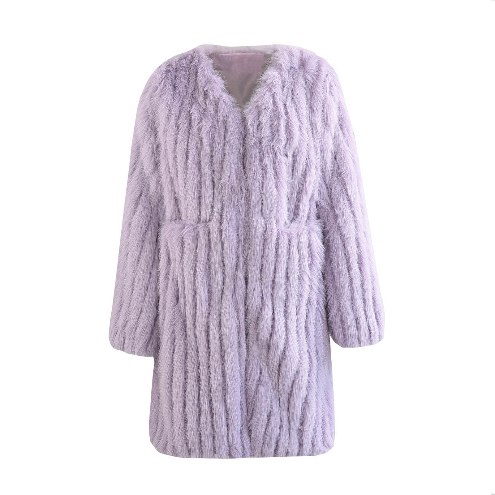 AOOCHASLIY 2023 Women Winter Coat Women's Solid Vertical Stripe Toka ...