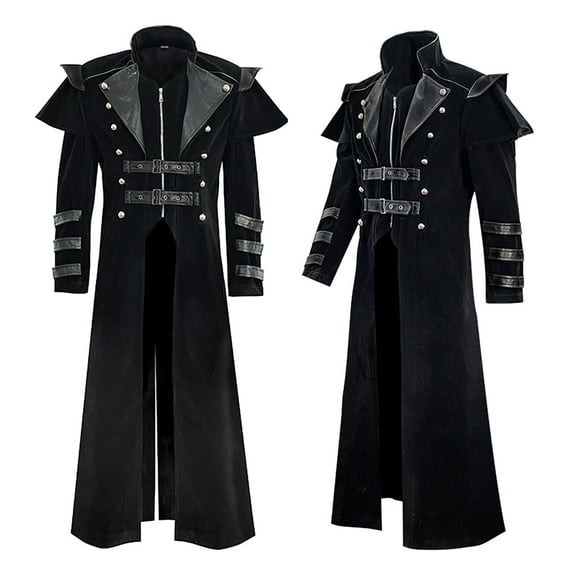 AOOCHASLIY Clothes Men's Coat Windbreaker Gothic Style Jacket Men's ...