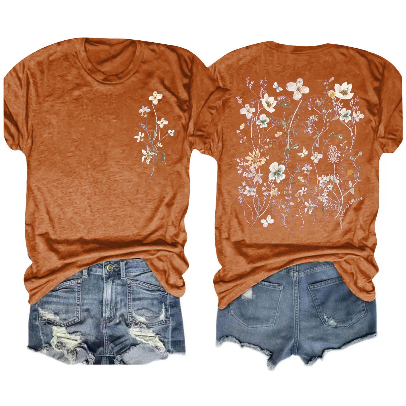 AOOCHASLIY Clearance Trendy Women Tops Fashion Women's Summer ...